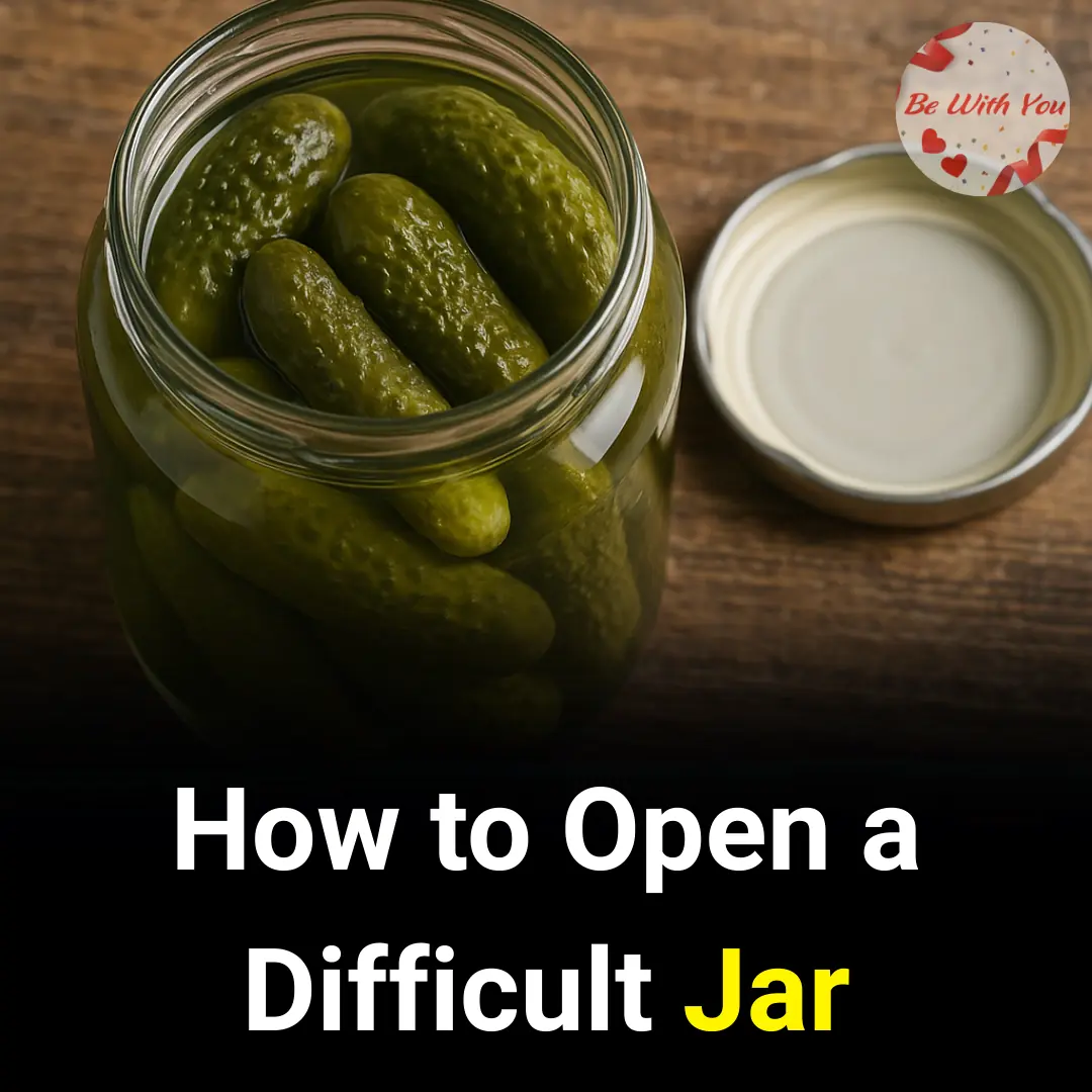 What should you do when you encounter jars that are difficult to open?