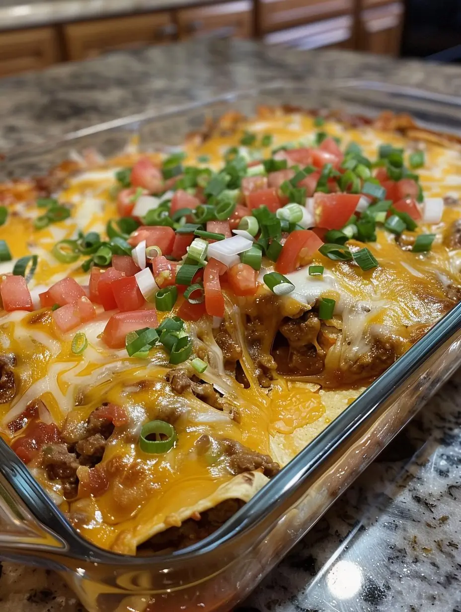 Taco Bell Copycat Mexican Pizza Casserole