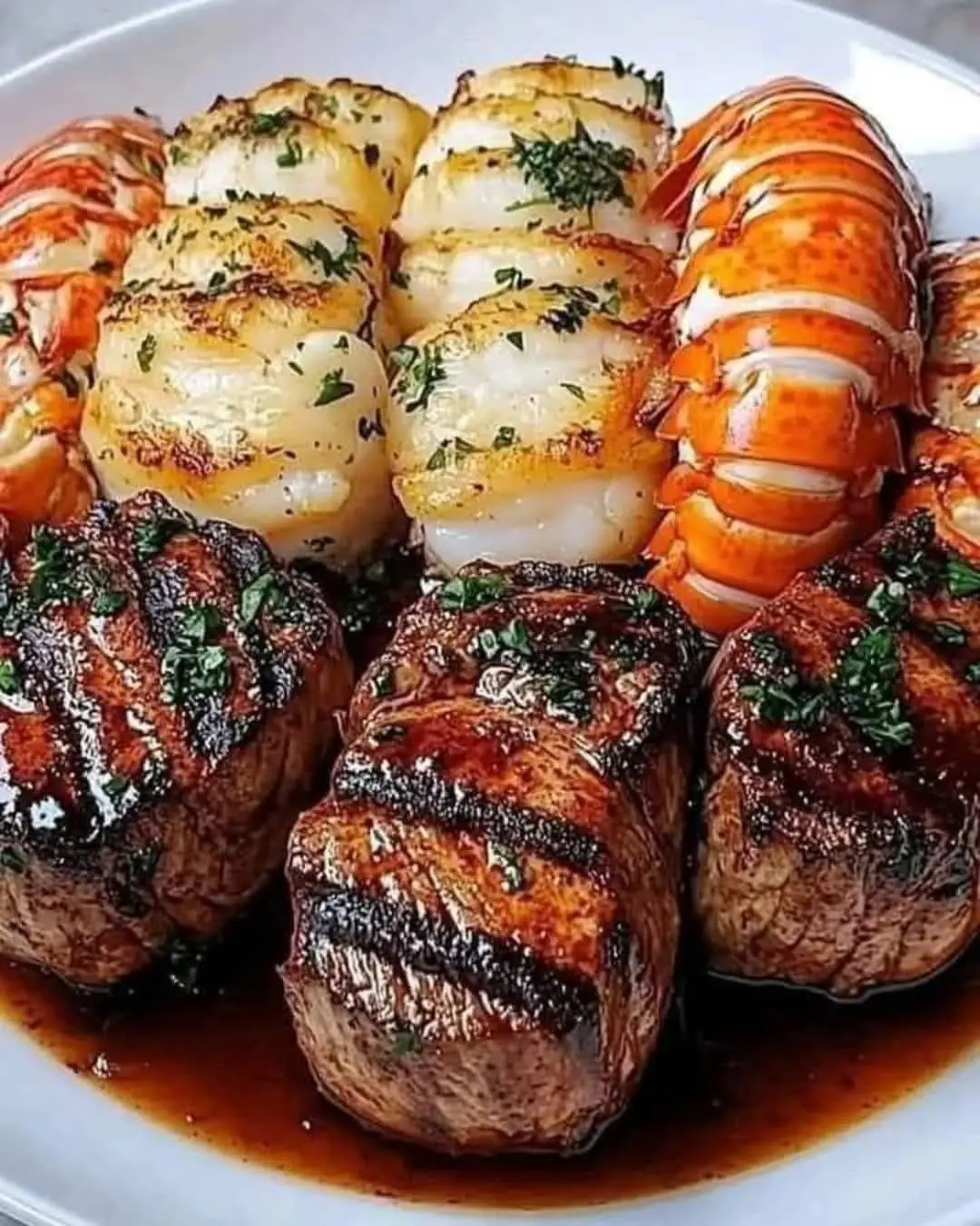 Surf and Turf Filet Mignon with Lobster Tails